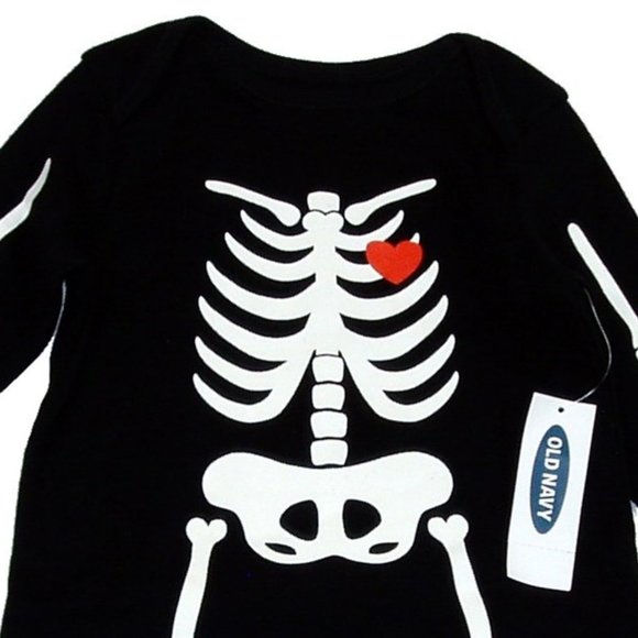 Old Navy | One Pieces | Black Skeleton Oufit Baby Boys Halloween ...
